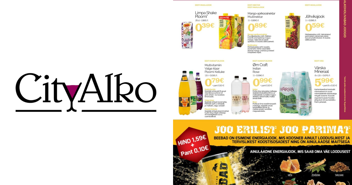 CITY ALKO kliendilehed ja pakkumised | Kliendileht24.ee